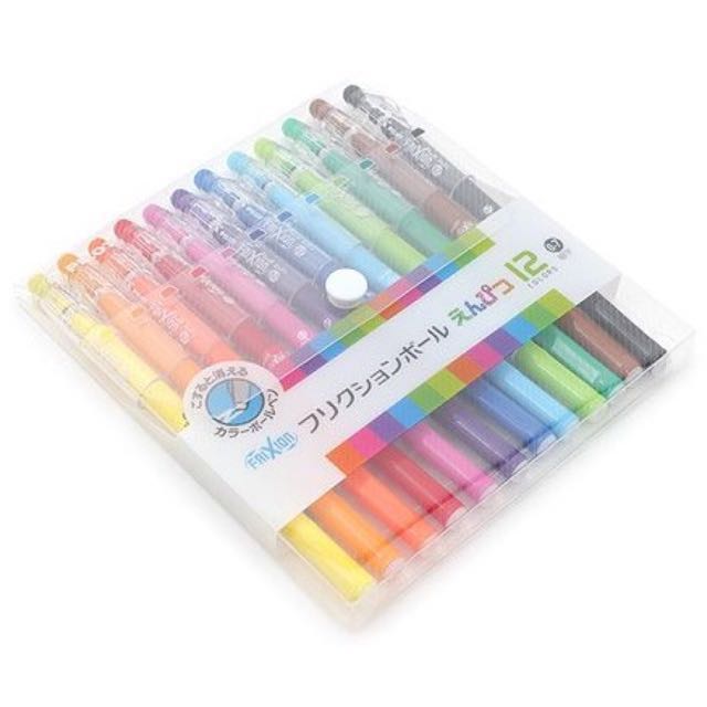 Pilot FriXion Color-Pencil-Like Pen 0.7mm (12-Colour Set), Hobbies ...