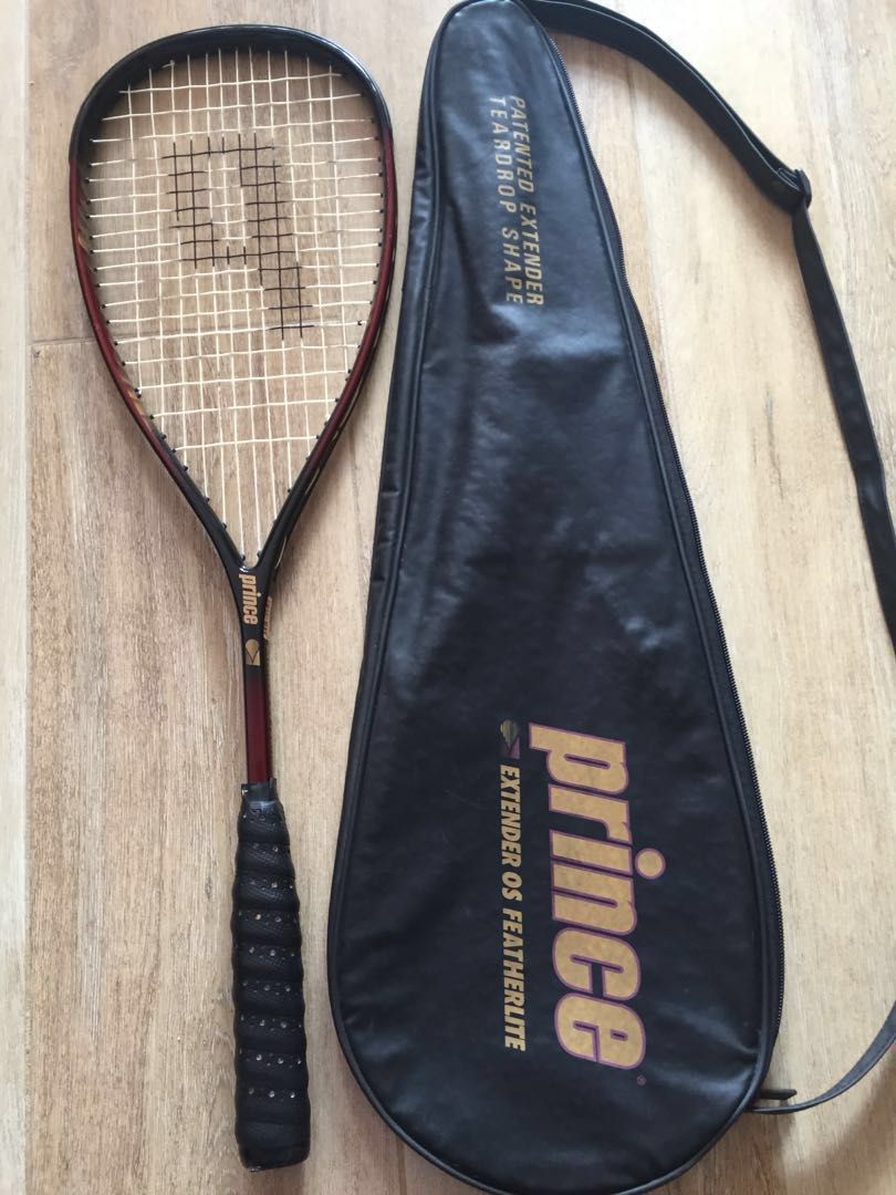 Prince Extender Featherlite 壁球拍 璧球 squash, 運動產品, 運動與體育, 運動與體育 - 球拍和球類運動 ...