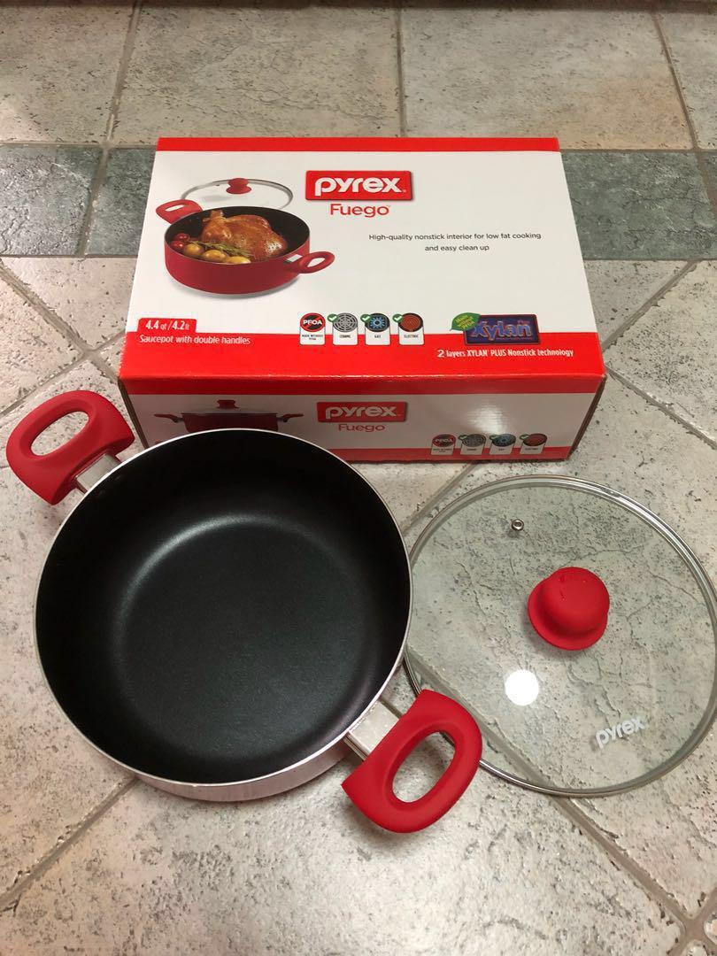 Pyrex Fuego 4.2L Saucepot, Furniture & Home Living, Kitchenware ...