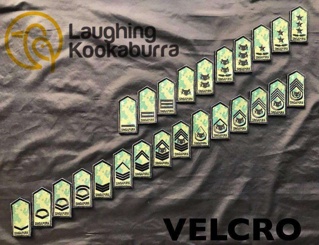 SAF ARMY VELCRO MINI RANKS, Everything Else on Carousell