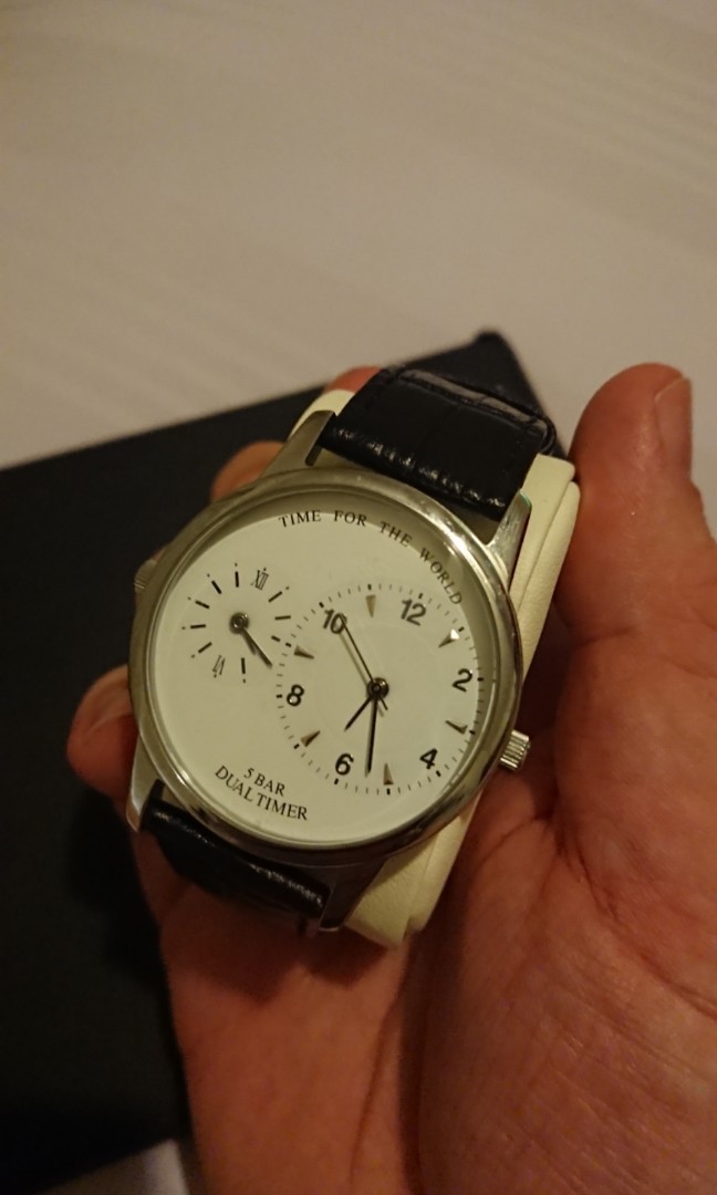 TCM dual time watch, Luxury, Watches on Carousell