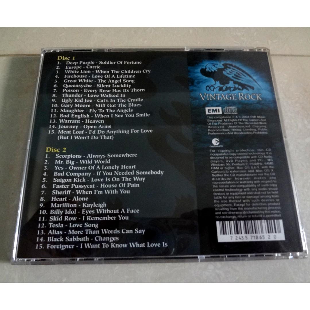 Vintage Rock 2 CD - 30 Classics From 3 Decades (White Lion, Deep Purple ...