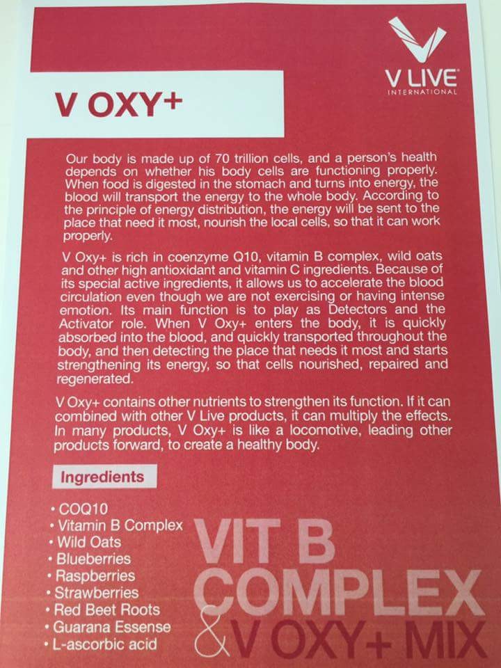 Vlive products 營養調理就是修復細胞 還你健康, Health & Nutrition, Health Supplements ...