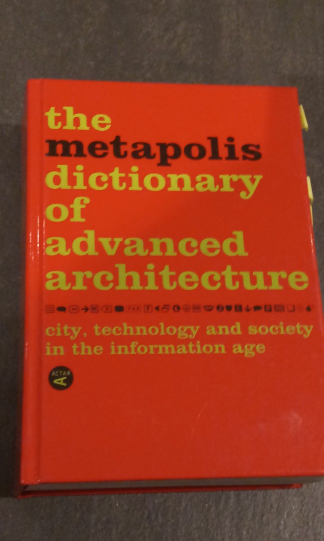Architectural book - metapolis dictionary of advanced architecture ...
