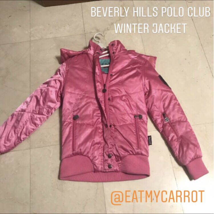 Beverly Hills polo club pink Winter Jacket, Women's Fashion, Coats ...