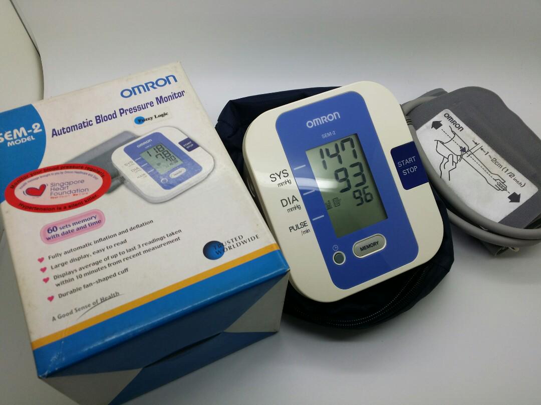 Blood Pressure Monitor [OMRON SEM-2], Health & Nutrition, Health ...