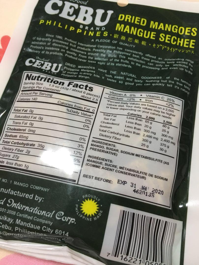 [BN] Cebu Dried Mango 100g, Food & Drinks, Packaged & Instant Food on ...