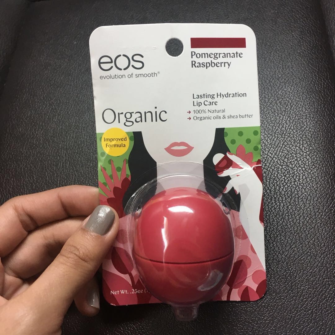 EOS Pomegranate Raspberry Lip Balm, Beauty & Personal Care, Face, Face ...