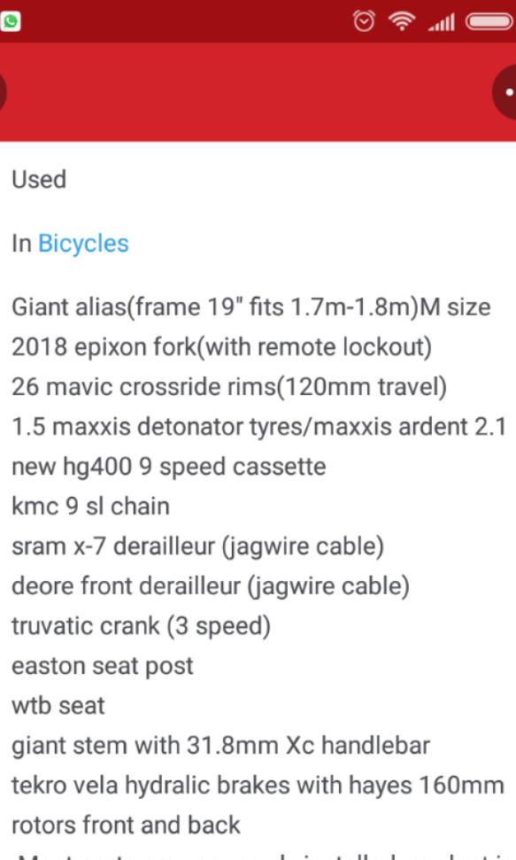 GIANT alias 26er, Sports Equipment, Bicycles & Parts, Bicycles on Carousell