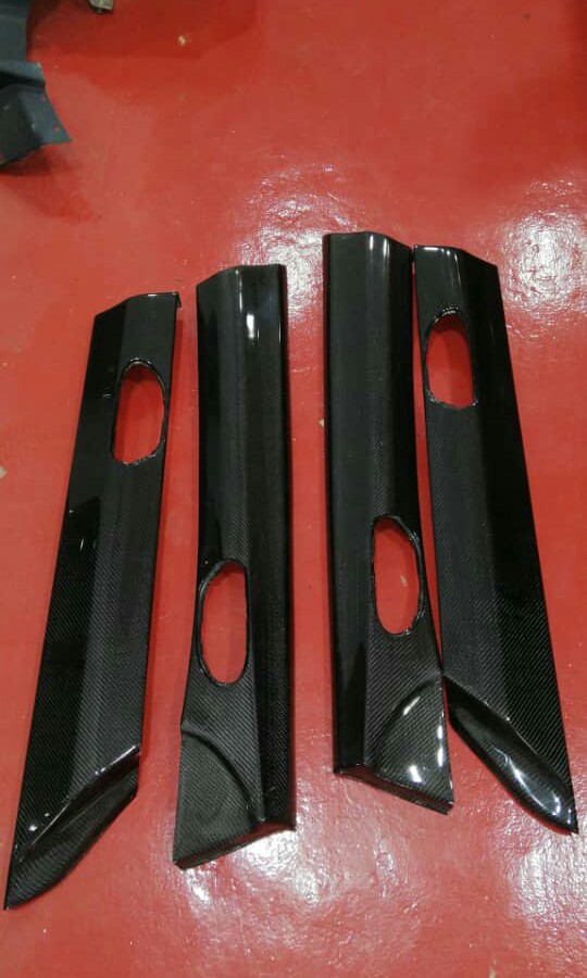 Honda Civic FD1 FD2 FD3 FD4 FD2R Real Carbon Fiber DOOR PANEL TOP AREA ...