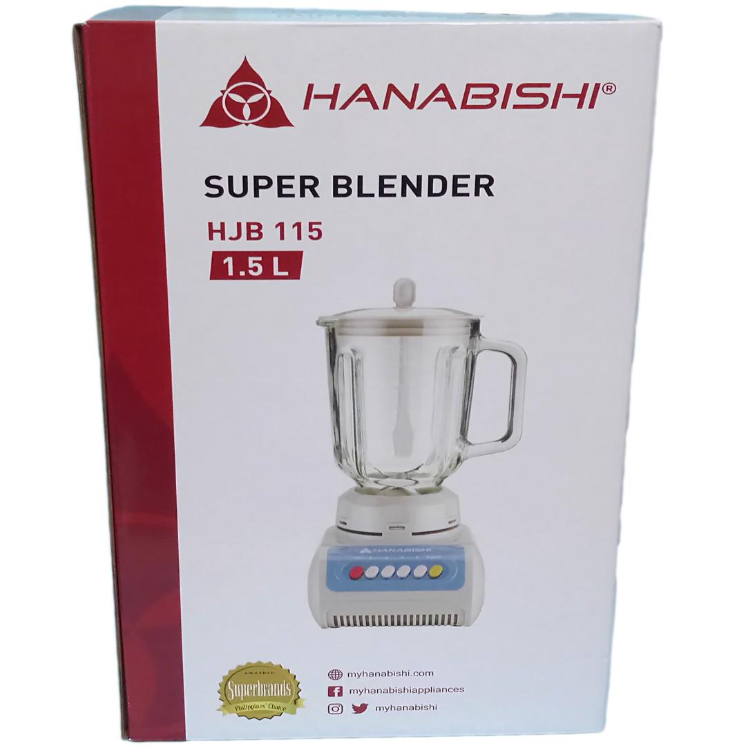 ORIGINAL HANABISHI super blender HJB115 1.5 liters, Furniture & Home ...