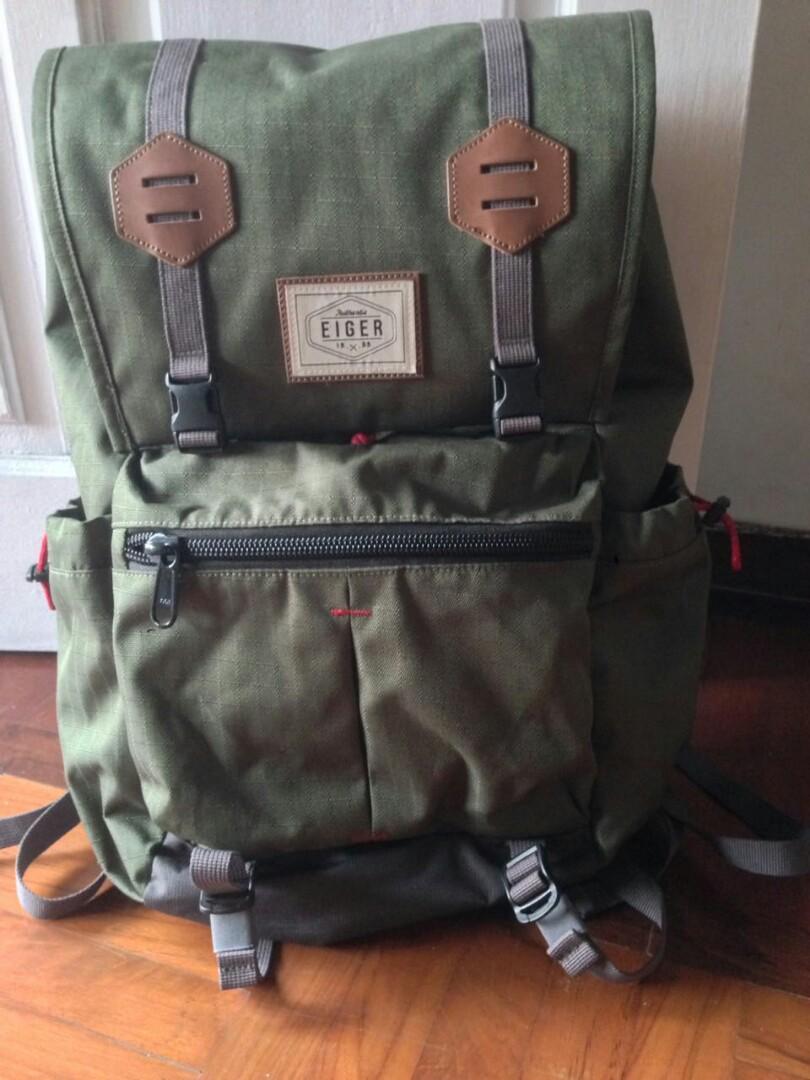 Tas Ransel army merk EIGER, Olshop Fashion, Olshop Pria di Carousell