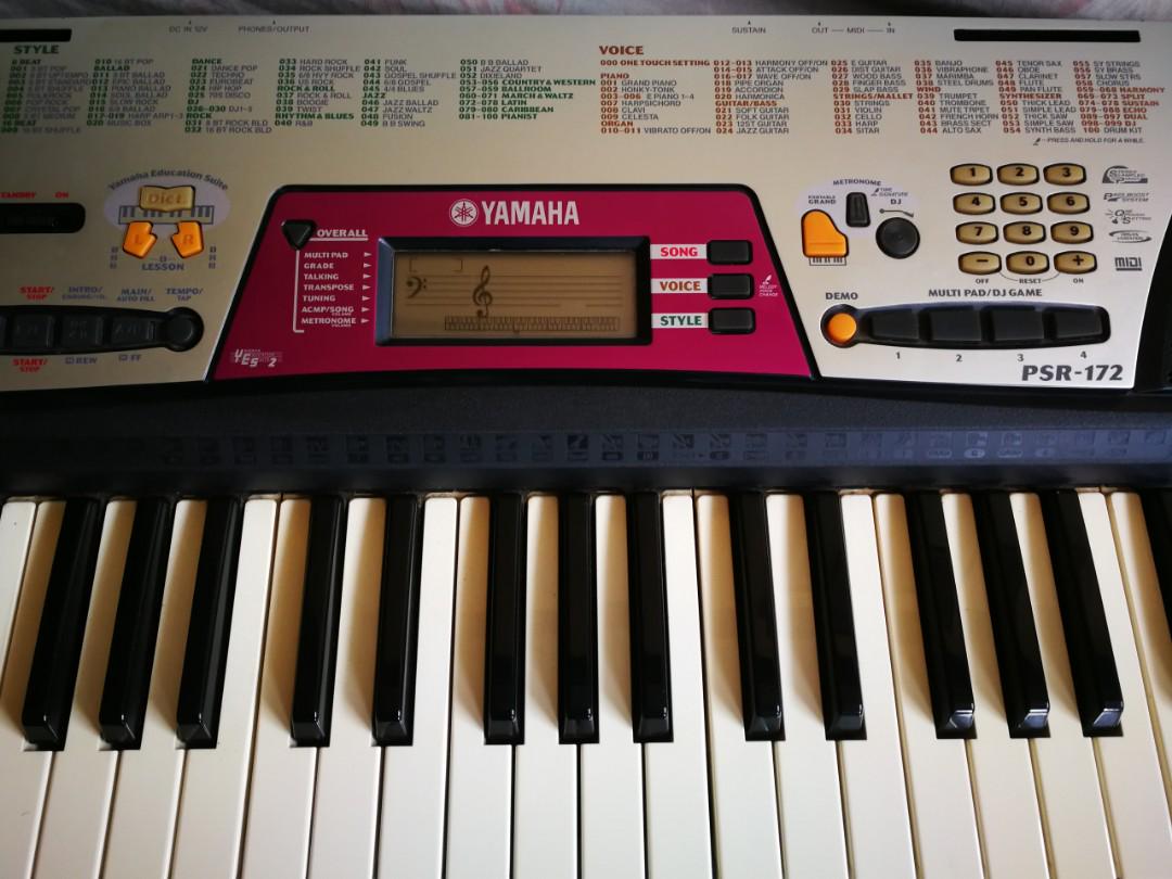 Yamaha PSR-172 Keyboard With DJ Mode, Hobbies & Toys, Music & Media ...