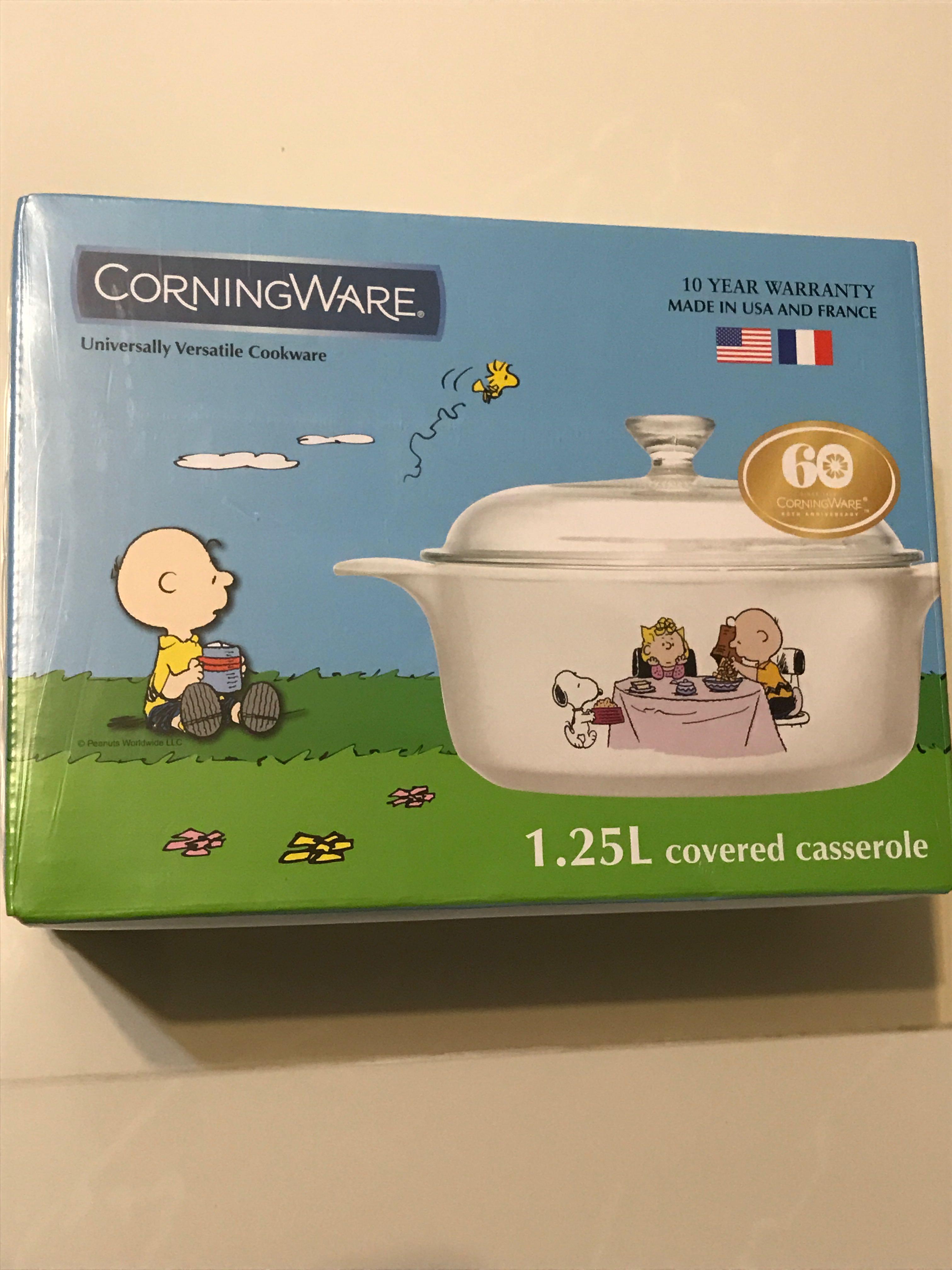 Corningware 2.25 litre Snoopy Casserole, Furniture & Home Living ...