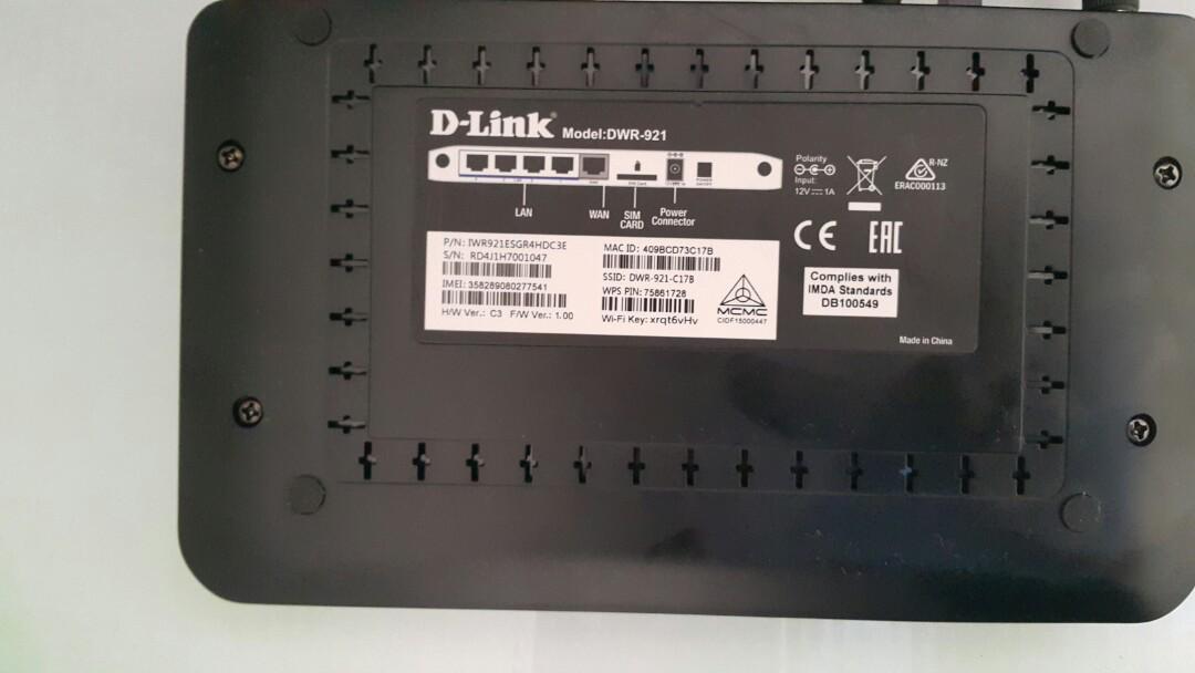 Dlink dwr 921 4g router, Computers & Tech, Parts & Accessories ...