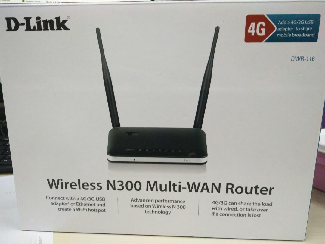 D-Link Wireless N300 Multi-Wan Router, Computers & Tech, Parts ...