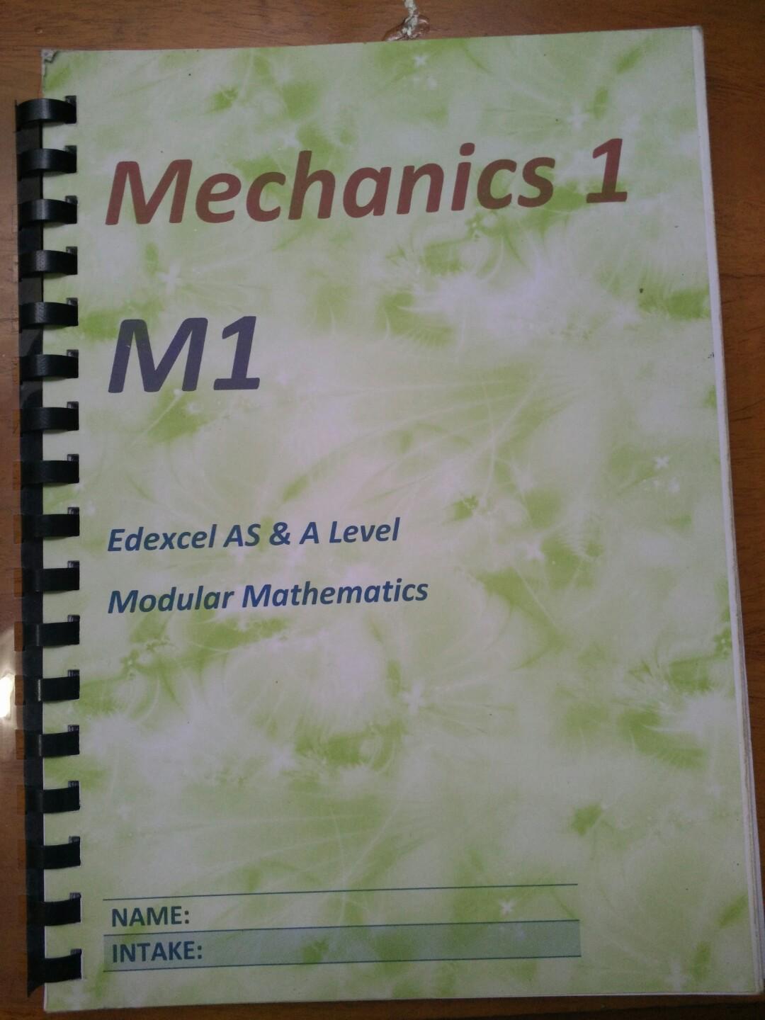 Edexcel AS and A level modular mathematics Mechanics 1, Hobbies & Toys ...