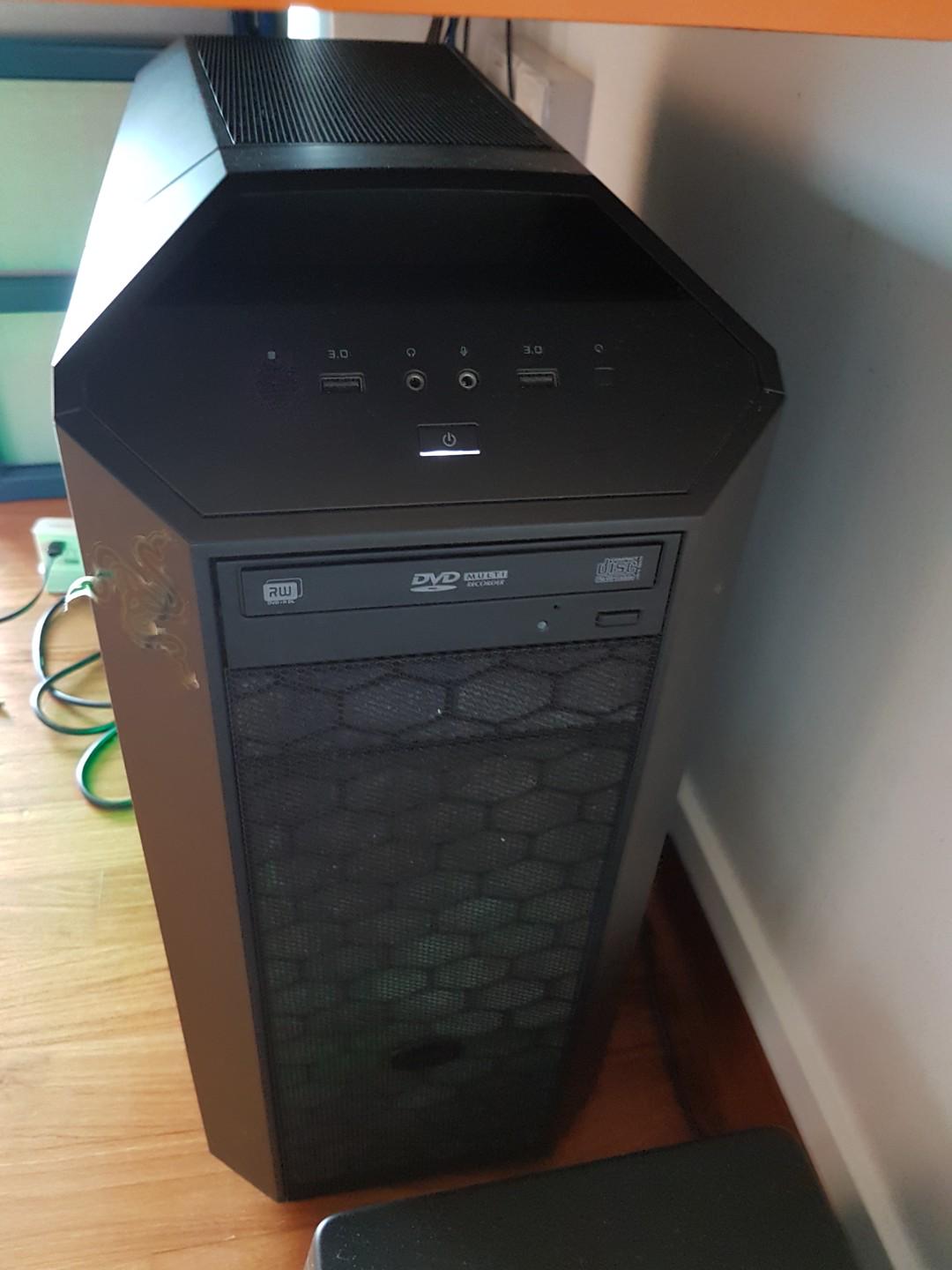 Gaming CPU casing with LED lights, Computers & Tech, Parts ...