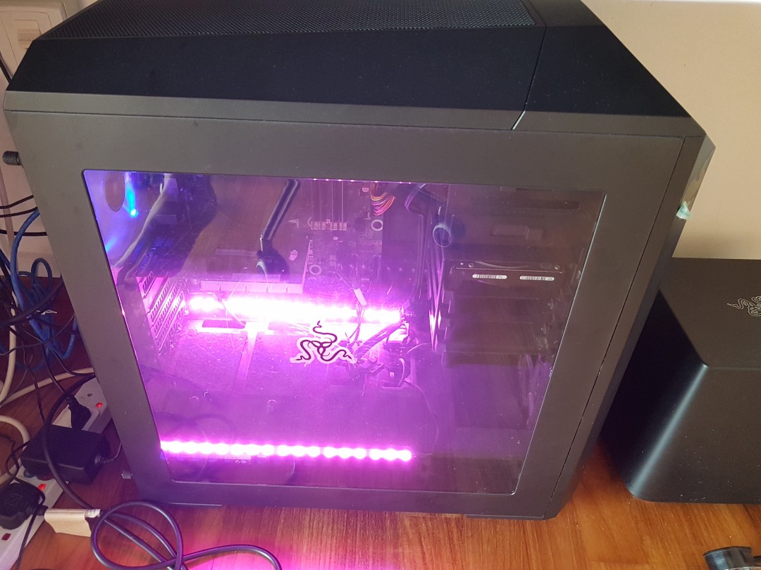 Gaming CPU casing with LED lights, Computers & Tech, Parts ...