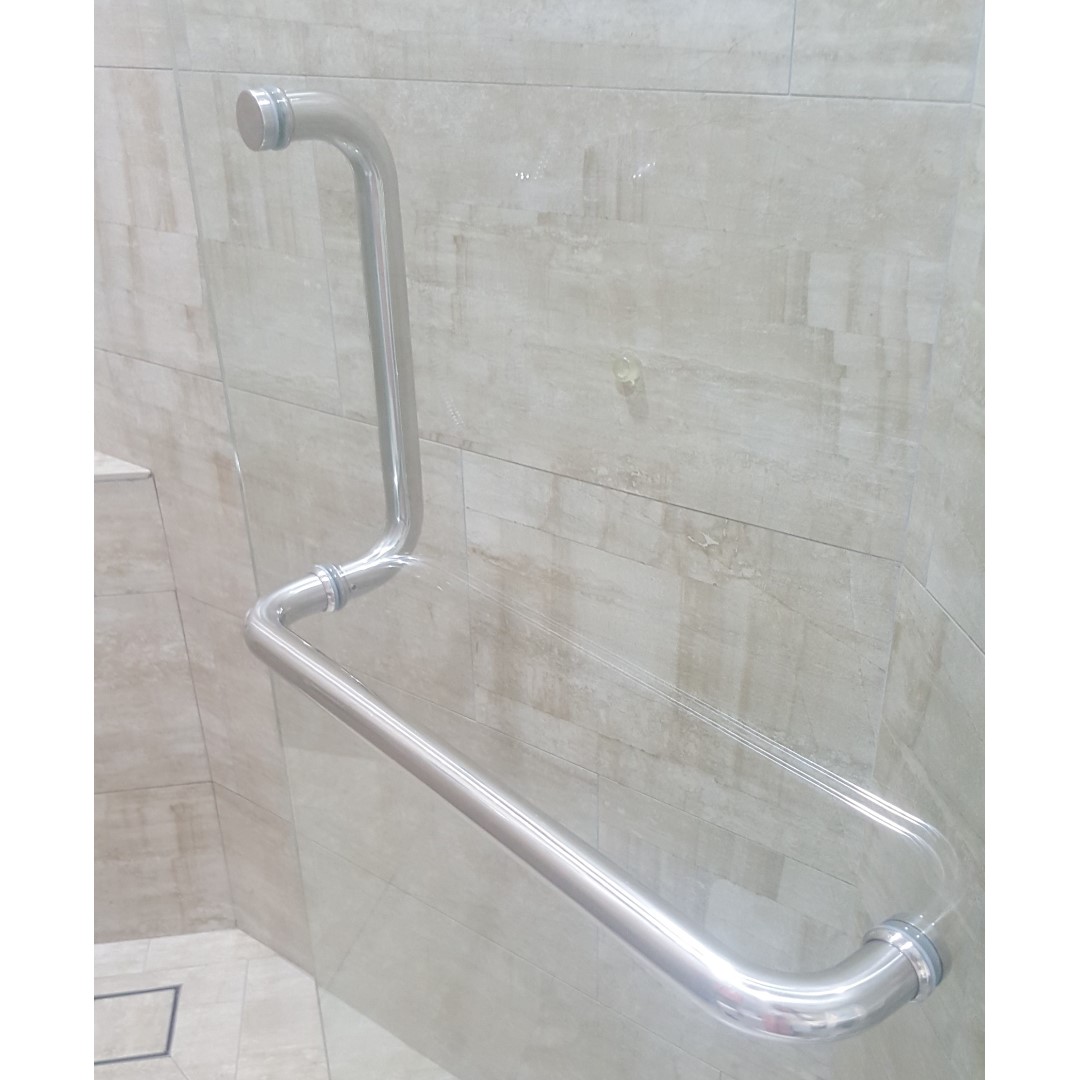 Glass Door Handles - L-shaped, Furniture & Home Living, Furniture ...