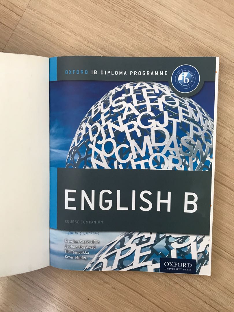 IB oxford textbook English B course companion, 興趣及遊戲, 書本 & 文具, 書本及雜誌 ...