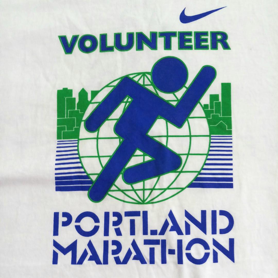 Vintage Nike Team Portland Marathon Shirt, Men's Fashion, Tops & Sets ...