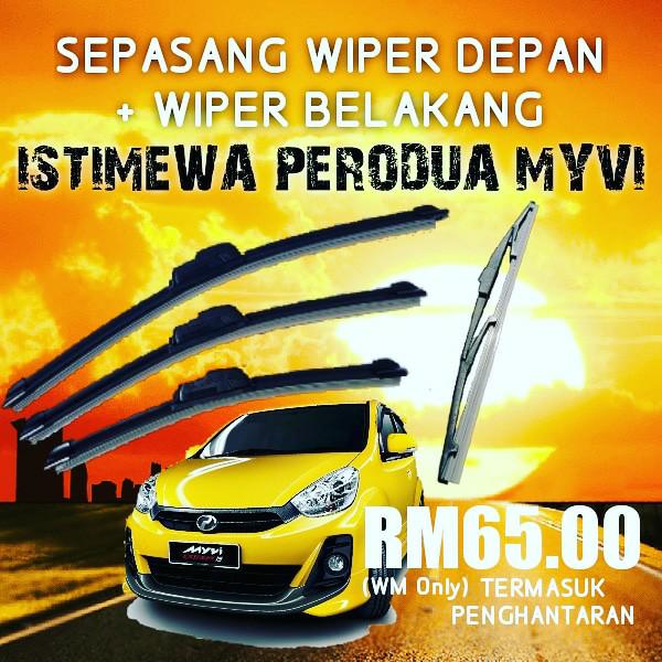 Perodua Myvi Set Wiper, Auto Accessories on Carousell