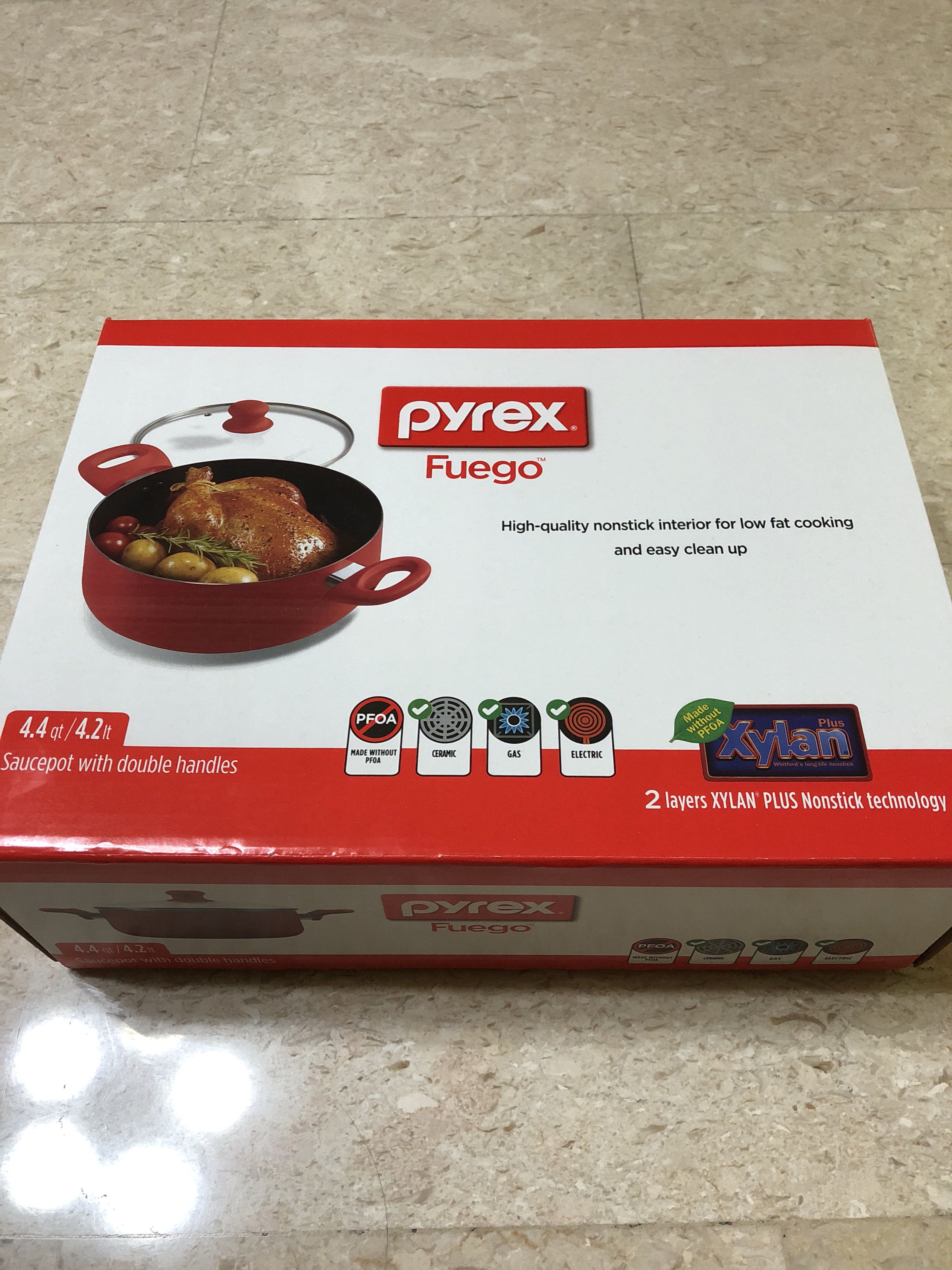 Pyrex Fuego 4.2L Saucepot, Furniture & Home Living, Kitchenware ...