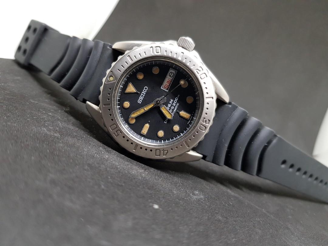 Seiko titanium automatic divers watch. Vintage seiko watch from 1998 ...