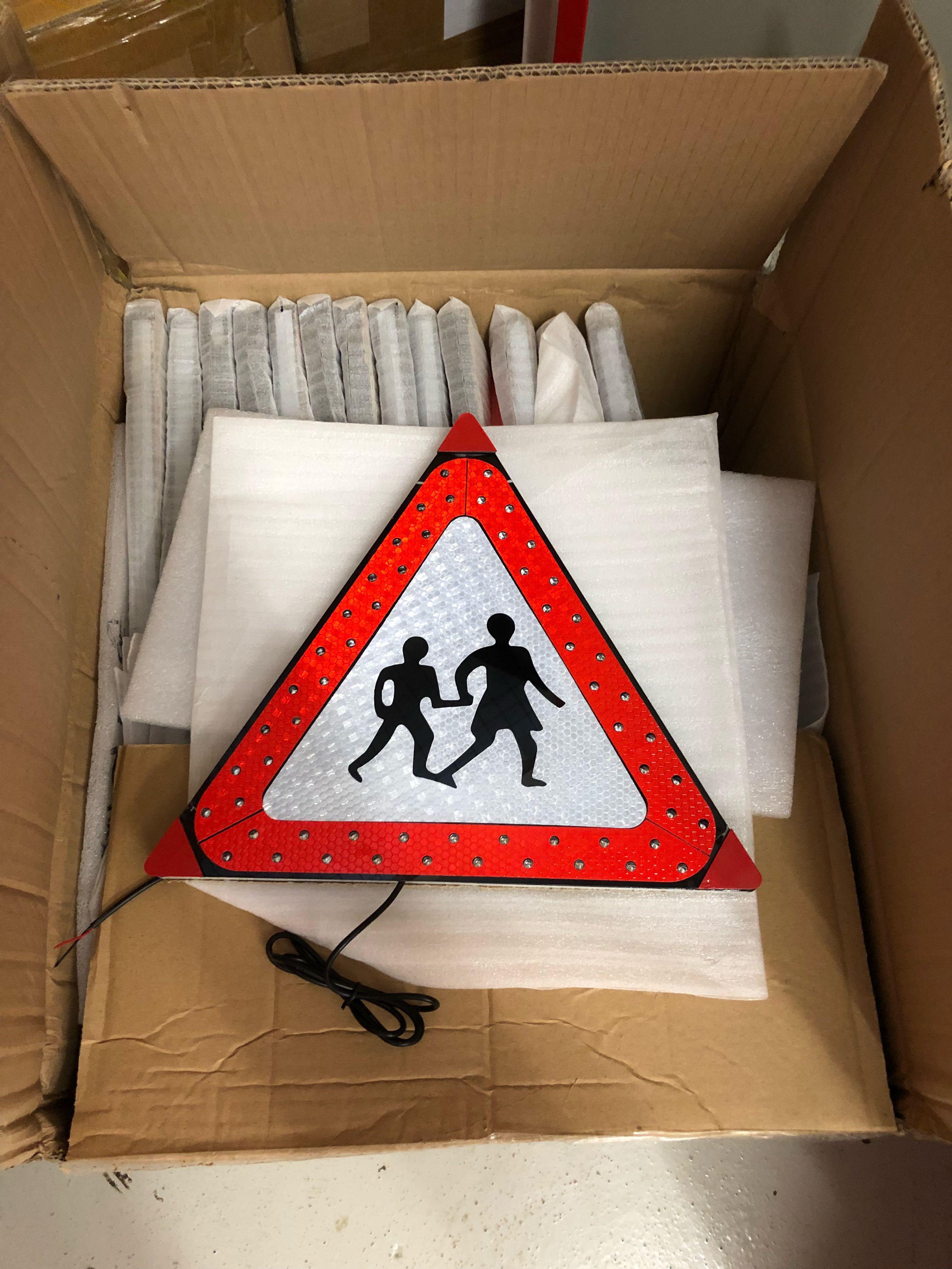 Vehicle road safety children triangle sign, Car Accessories ...