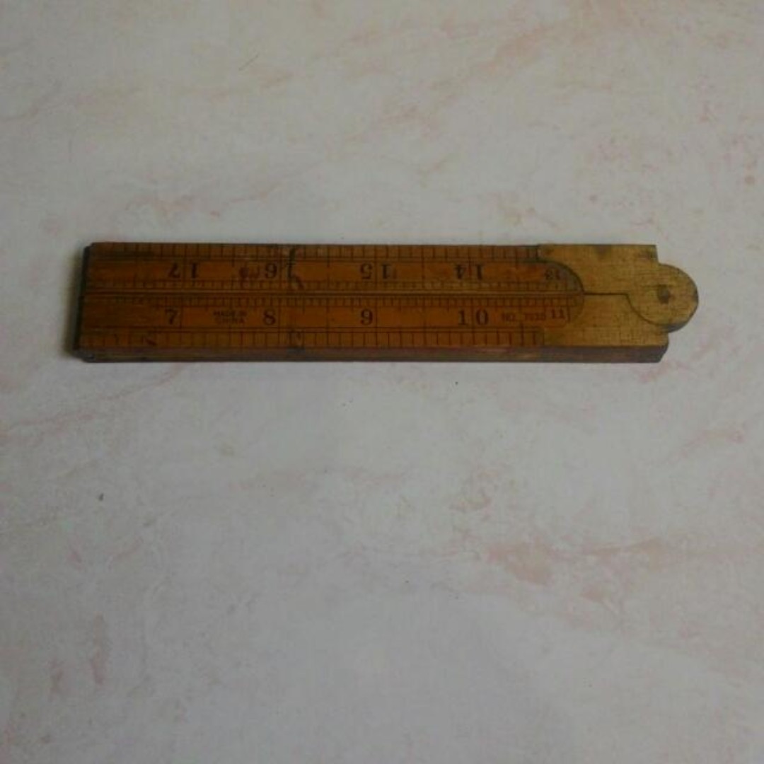Antique Foldable Wooden Ruler, Hobbies & Toys, Memorabilia ...