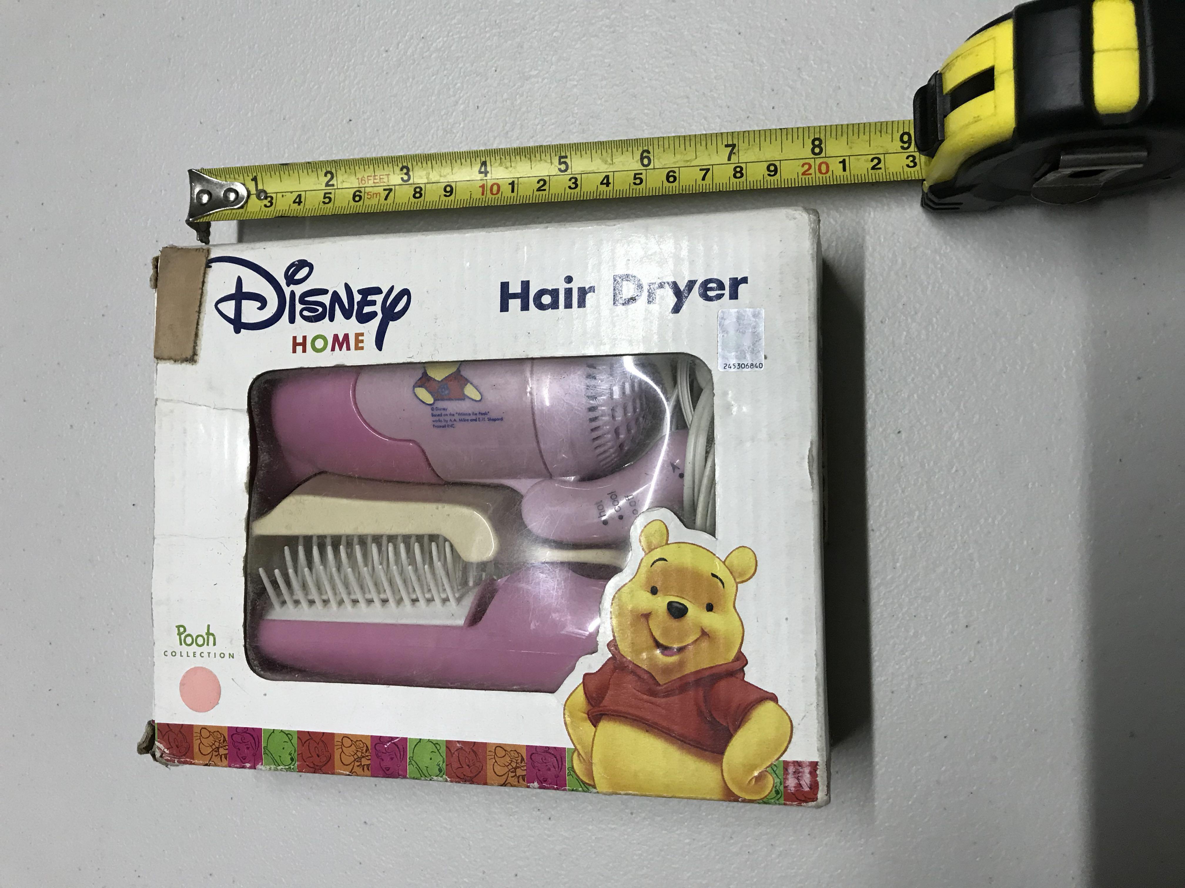 Hair dryer winnie the pooh, TV & Home Appliances, Washing Machines and ...
