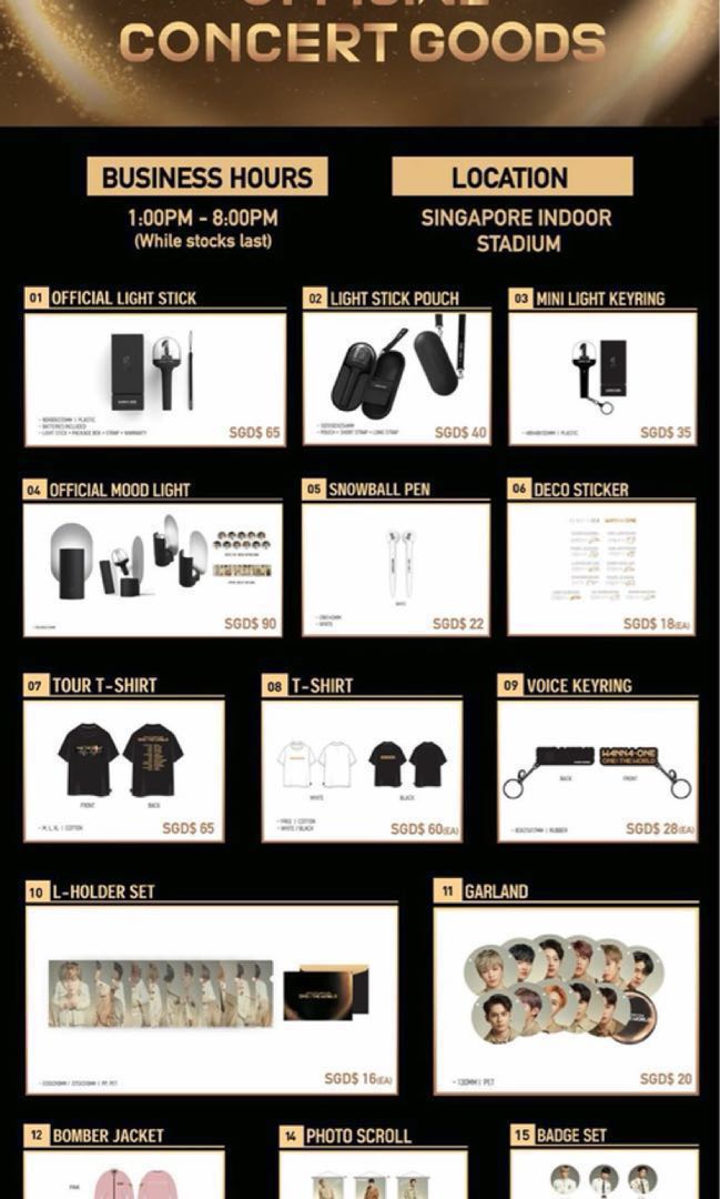 [HTB] WANNA ONE OFFICIAL MERCHANDISE ONE THE WORLD TOUR CONCERT ...