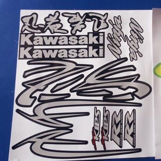 KRR KENJI BLACK STICKER SET(PRE-ORDER), Motorcycles, Motorcycle ...