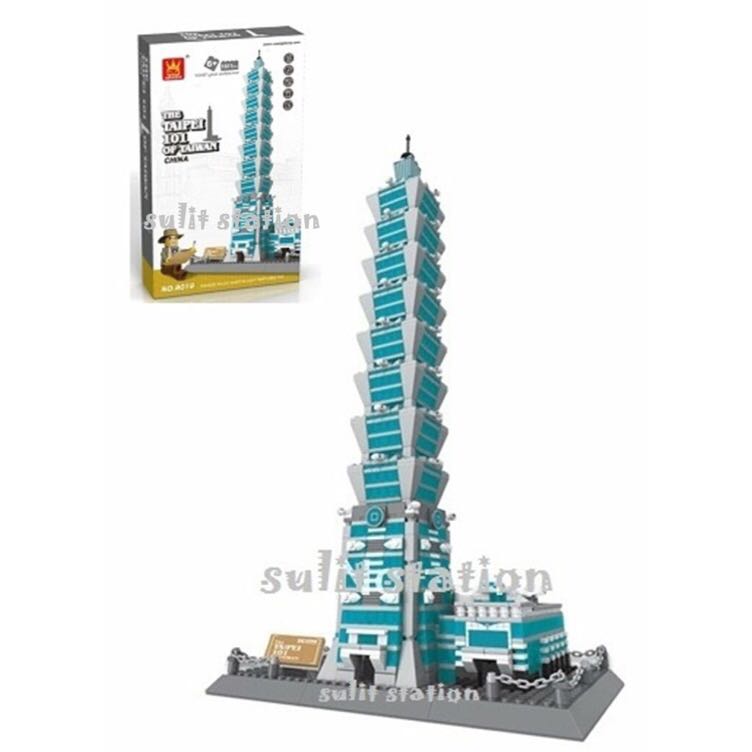 TAIPEI 101 OF TAIWAN WANGE LEGO like BUILDING BLOCKS TOY FIGURE ...
