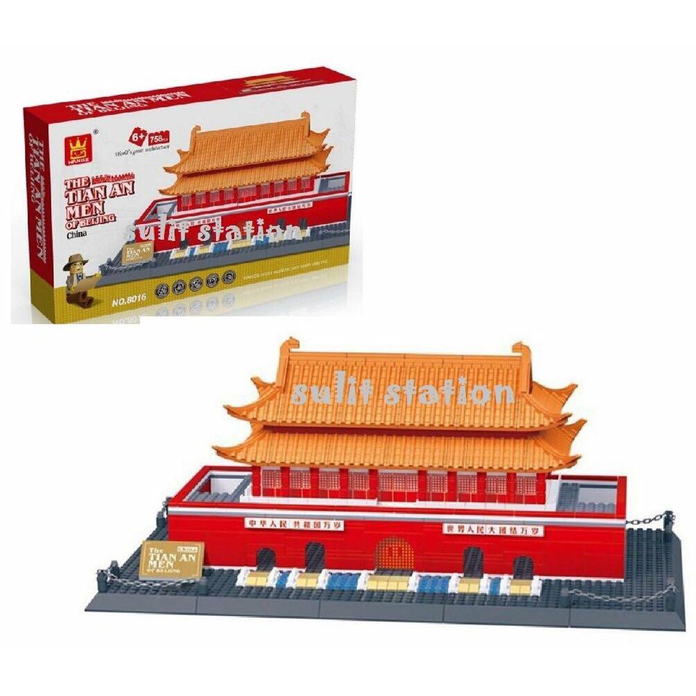 TIAN AN MEN OF BEIJING WANGE LEGO like BUILDING BLOCKS TOY FIGURE ...