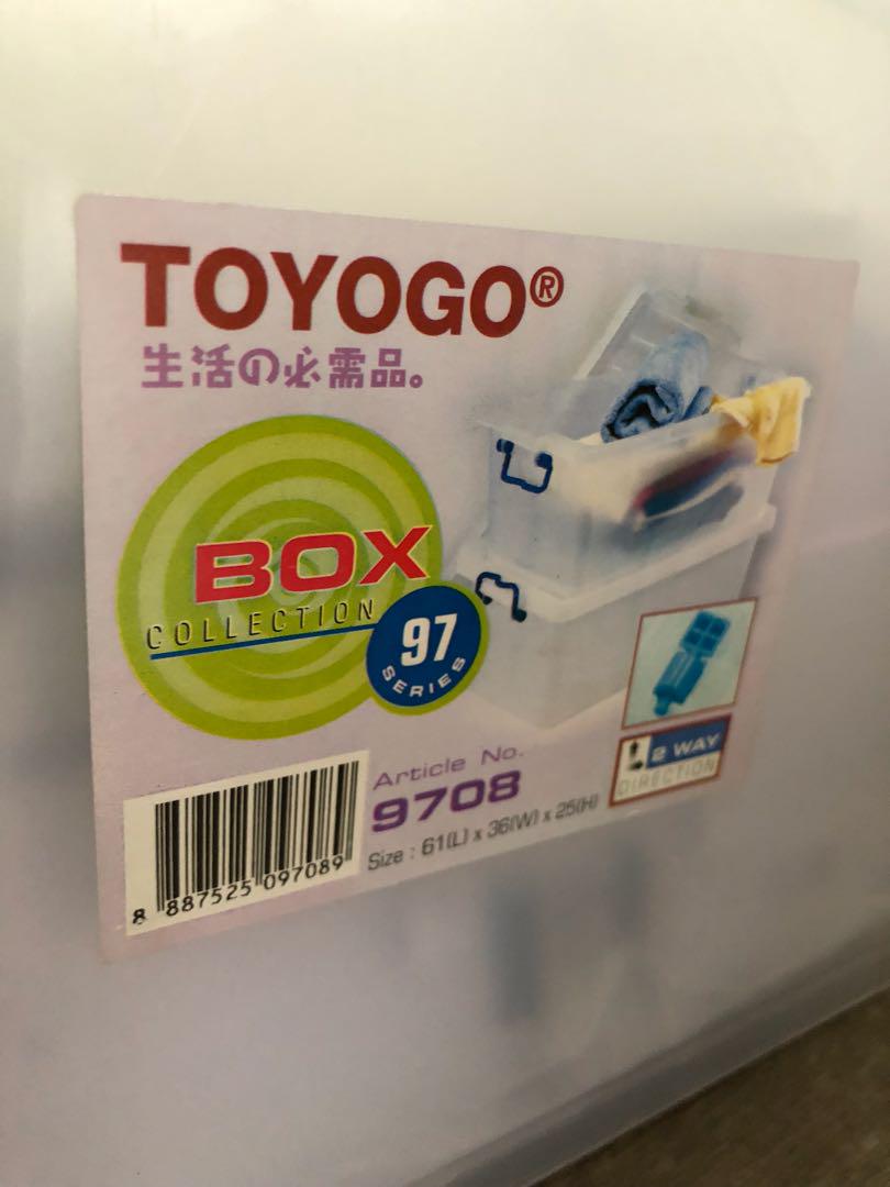 Toyogo Plastic Storage Box, Furniture & Home Living, Home Improvement ...