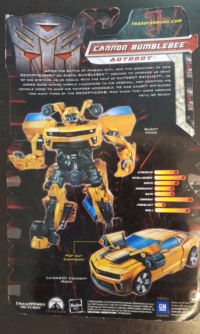 Transformers Movie ROTF Deluxe Cannon Bumblebee, Hobbies & Toys, Toys ...