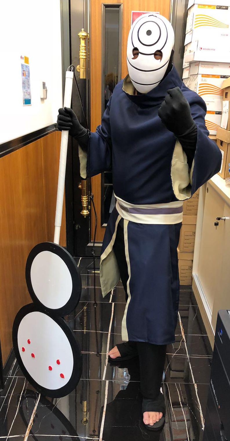 Uchiha Obito Masked Cosplay Set, Men's Fashion, Coats, Jackets and ...
