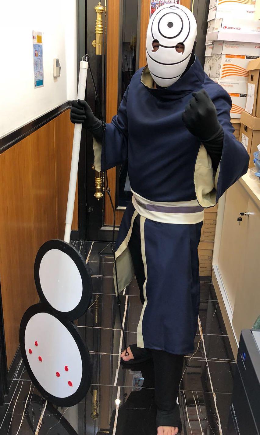 Uchiha Obito Masked Cosplay Set, Men's Fashion, Coats, Jackets and ...