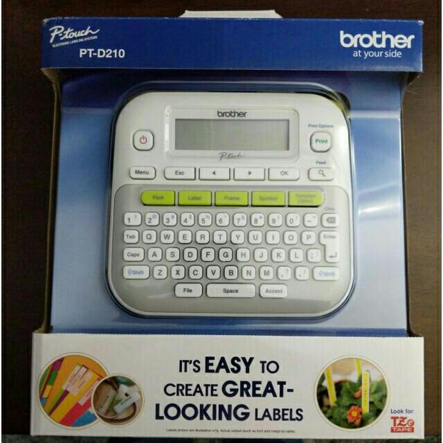 Brother Digital Label Sticker Maker Labeler P-Touch PTD210, Hobbies ...