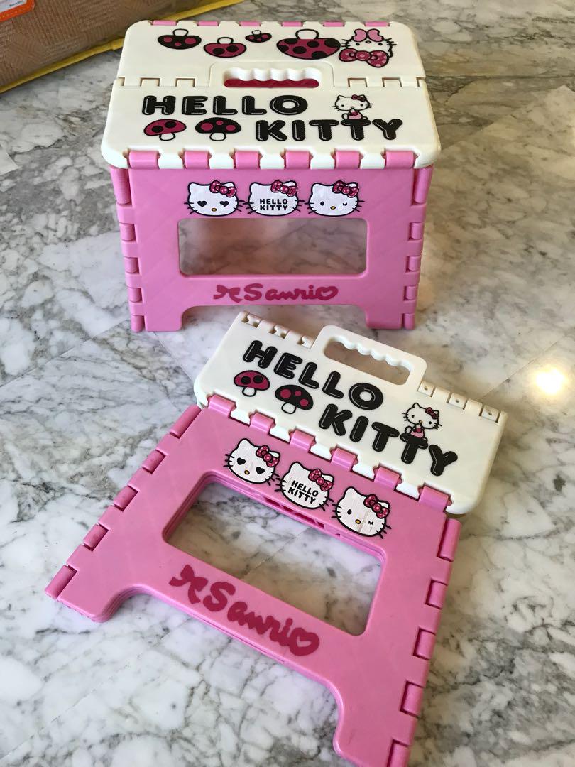Foldable Hello Kitty Stool, Babies & Kids, Baby Nursery & Kids ...