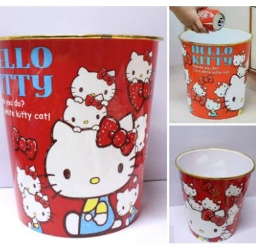 Hello Kitty Trash Bin, Furniture & Home Living, Cleaning & Homecare ...