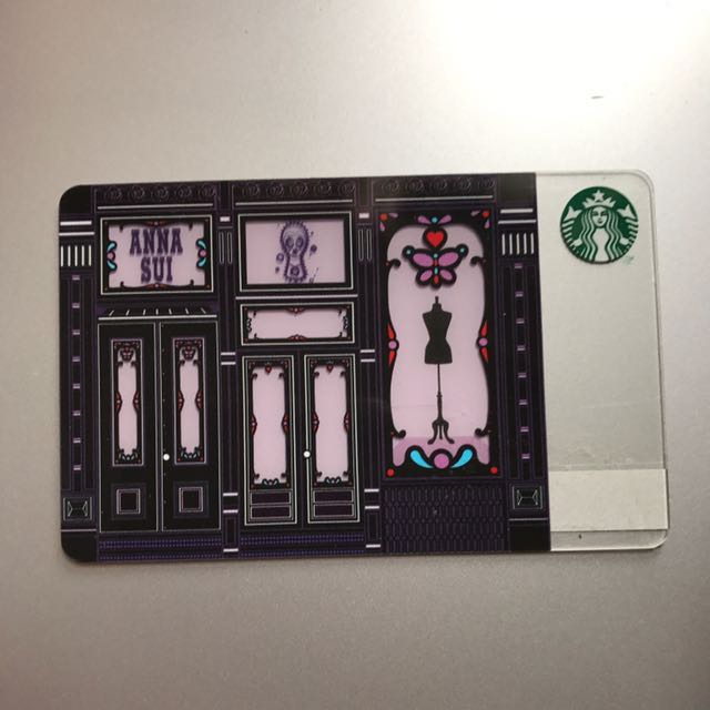 Hong Kong Starbucks X Anna Sui Membership Card, 門票＆禮券, 商店或商場現金券 - Carousell