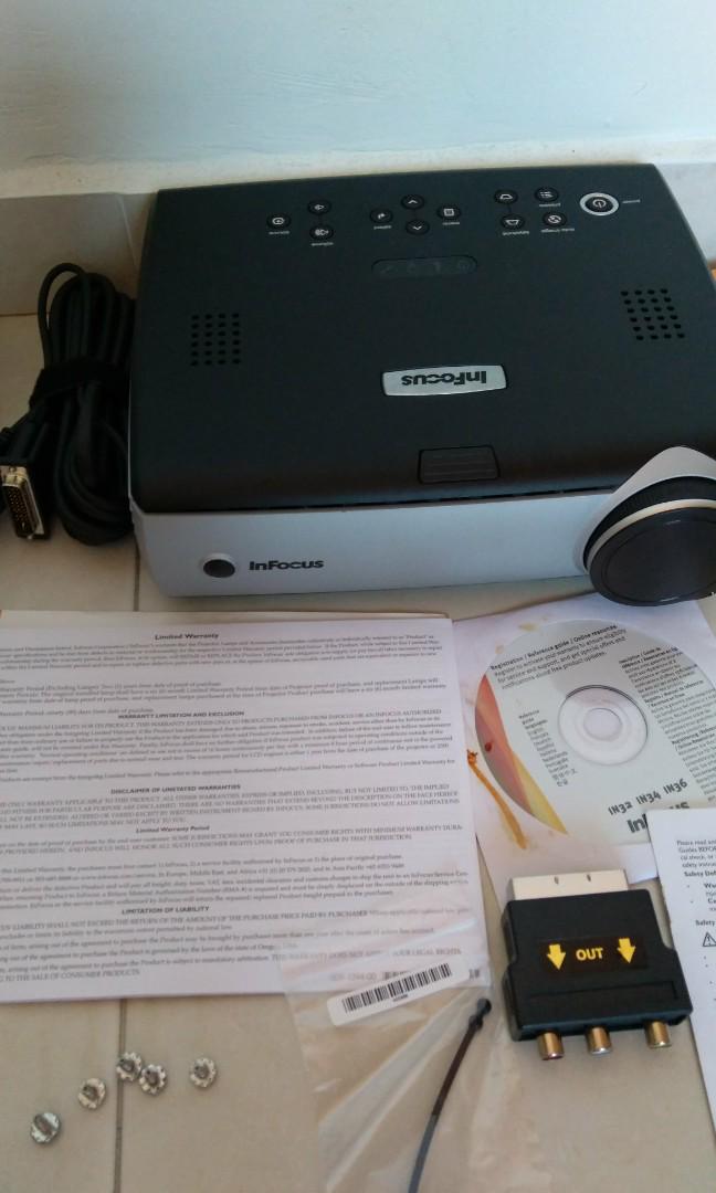 Infocus IN32 DLP Projector, TV & Home Appliances, TV & Entertainment ...
