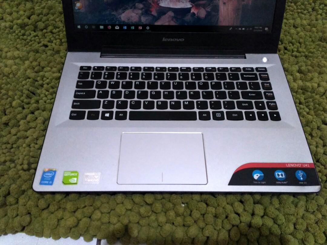 Laptop gaming Lenovo U41-70 Core i5 broadwell Nvidia GeForce, Elektronik, Komputer, Desktop di ...