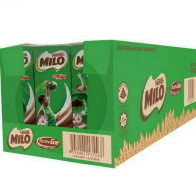 Milo RTD UHT 200ml Packet Drink x 24, Health & Nutrition, Health ...
