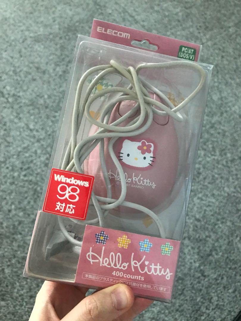 Mouse Hello kitty, Elektronik, Bagian Komputer & Aksesoris di Carousell
