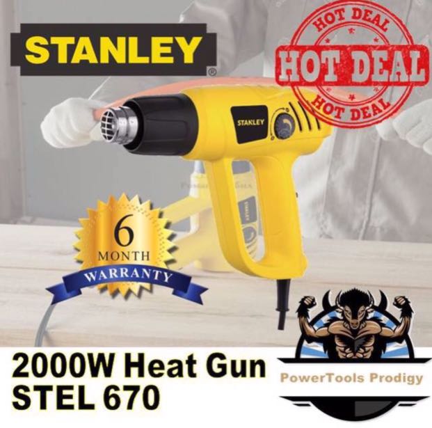 [NEW] STANLEY STEL 670 HEAT GUN / HOT AIR GUN / GUN, Hobbies & Toys ...