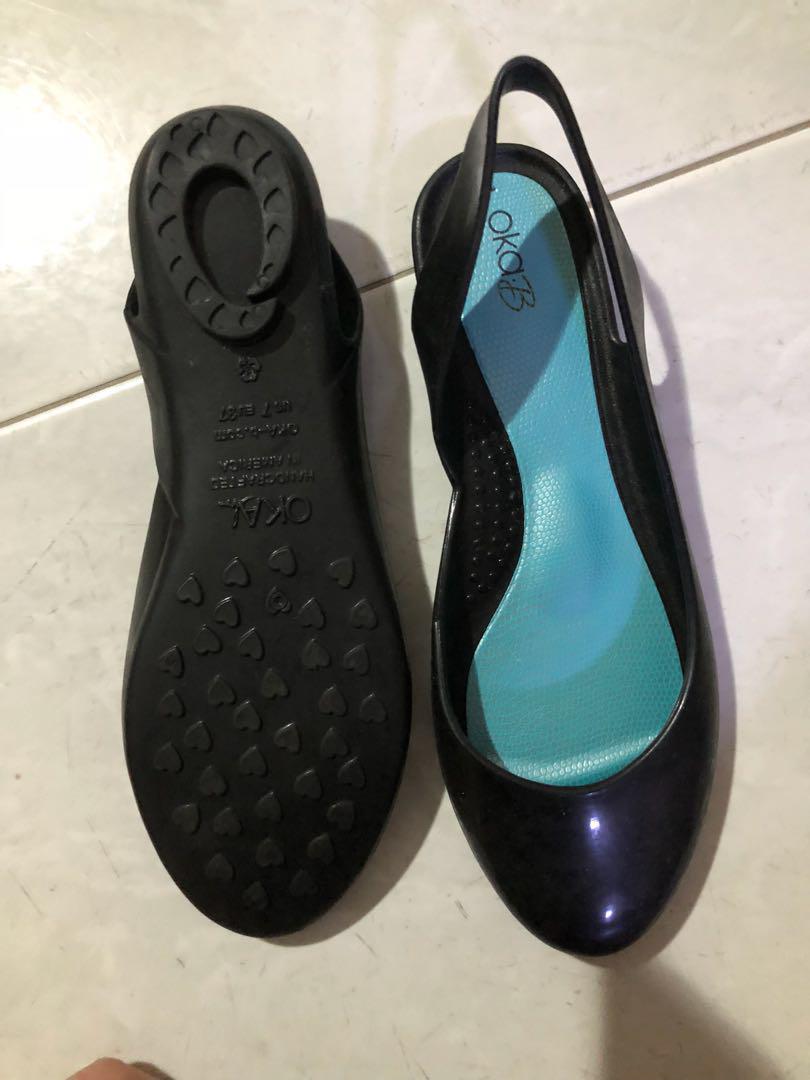 OKAB Brooke black flats, Women's Fashion, Footwear, Flats on Carousell